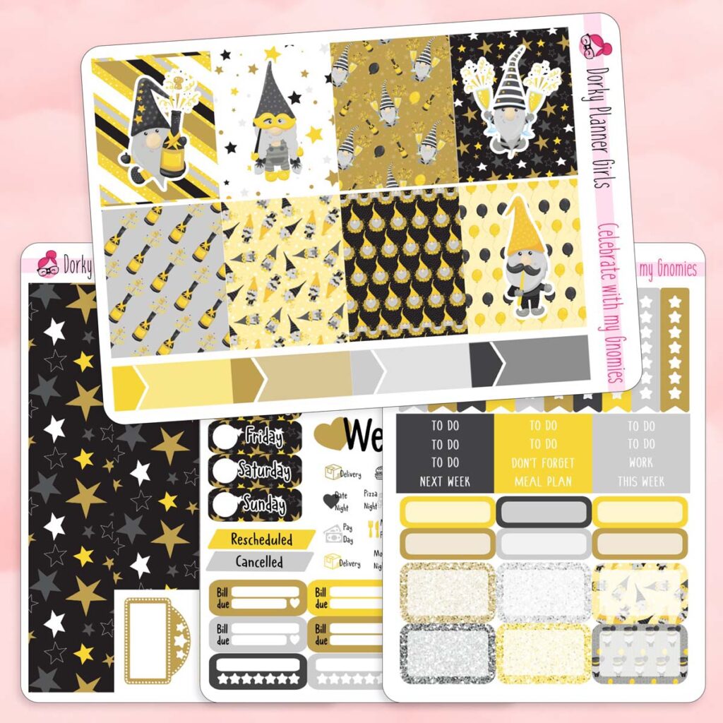 Celebrate with my gnomies Weekly Kit – Dorky Planner Girls