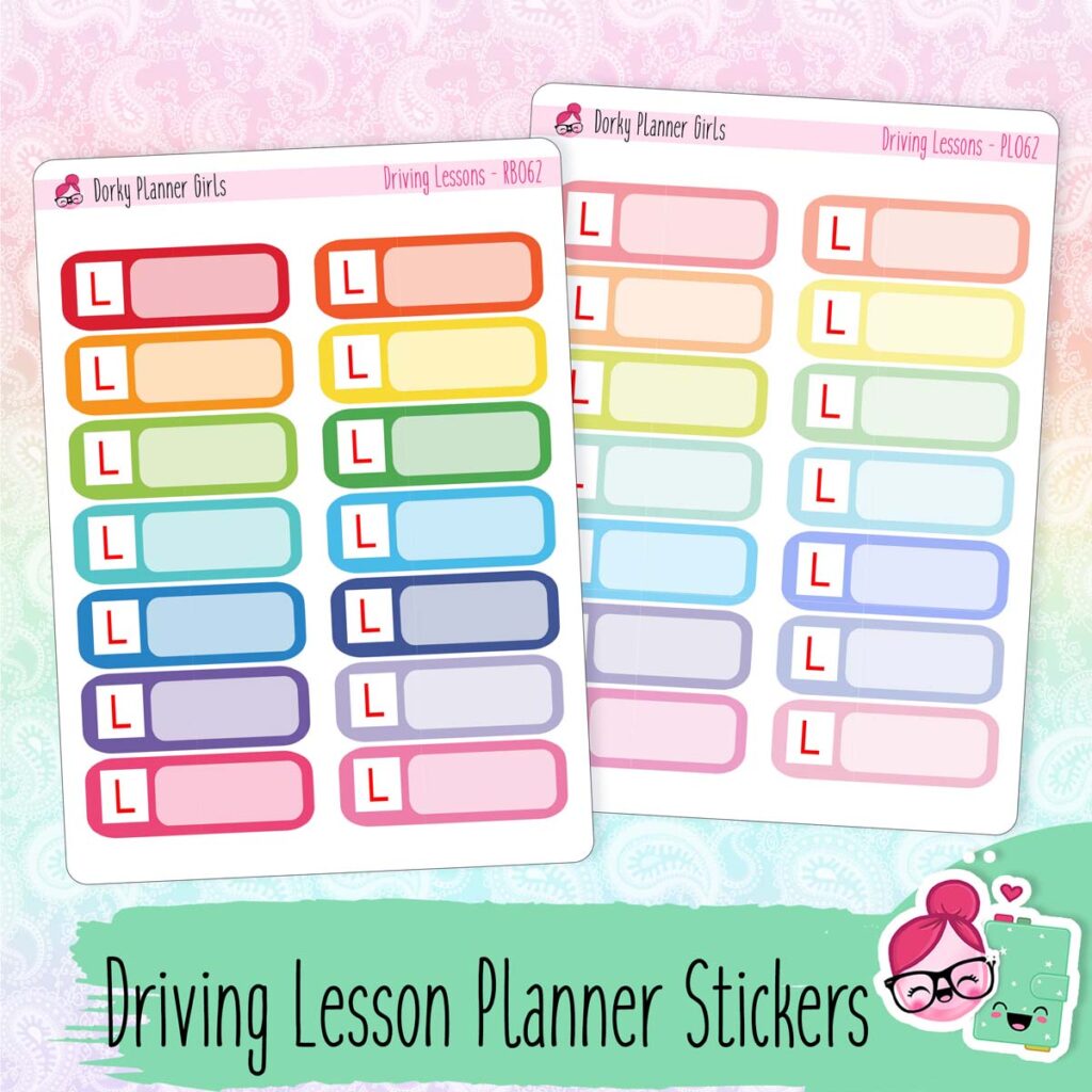 Driving Lessons – Dorky Planner Girls