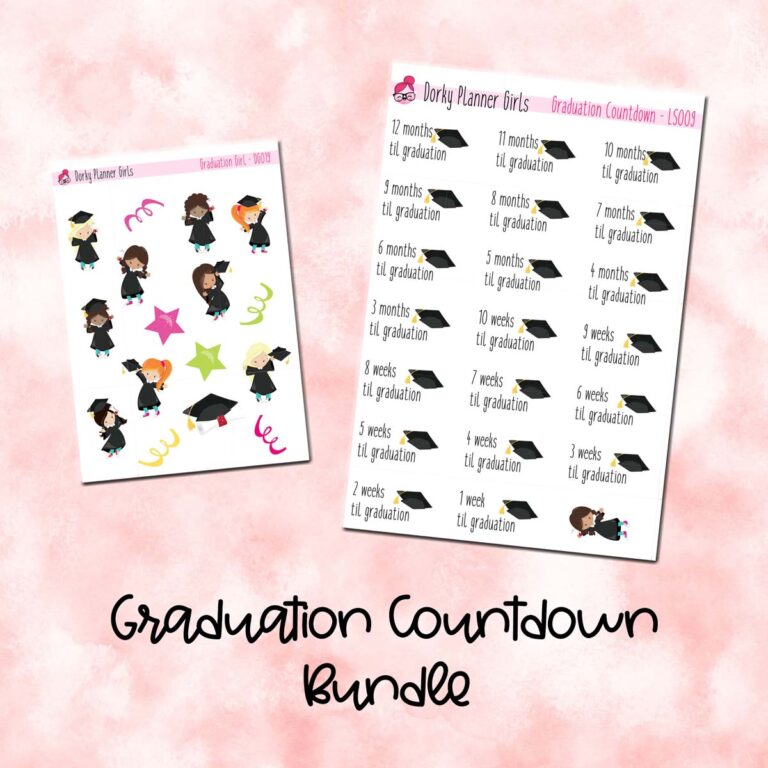 Graduation Countdown Bundle - Dorky Planner Girls